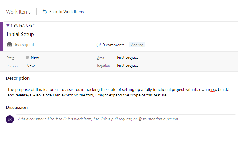 Getting started with Azure Devops -work items – My Devops Journal