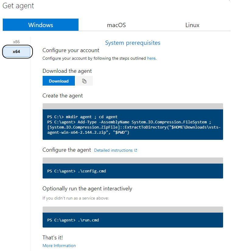 Getting started with Azure Devops -create a build agent – My Devops Journal