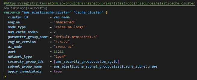 Create Amazon ElastiCache for Memcached using Terraform and GitHub Actions – My Devops Journal